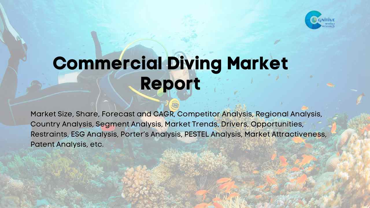 Commercial Diving market will Grow at a CAGR of 6.00% from 2024 to 2031.